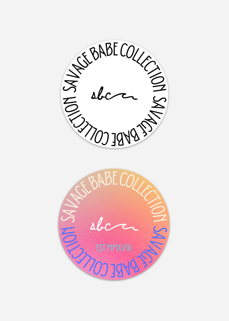 SBC Sticker Duo 4"x4" – Savage Babe